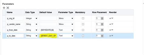 Oracle Applications Blog How To Use Default Sysdate Last Day Of