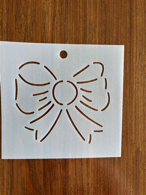 Bow Stencil 45 Etsy
