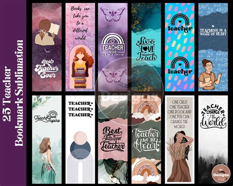 Teacher Bookmark Printable Teachers Bookmark Png Teacher Bookmark