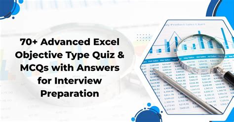70 Advanced Excel Objective Type Quiz And Mcqs With Answers For