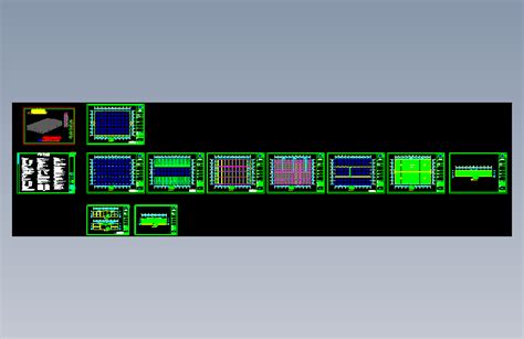 河南漯河某机械公司钢结构工程cad Autocad 2004 模型图纸下载 懒石网
