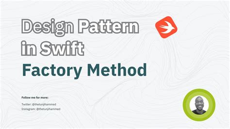 Design Patterns In Swift Factory Method Design Pattern Youtube
