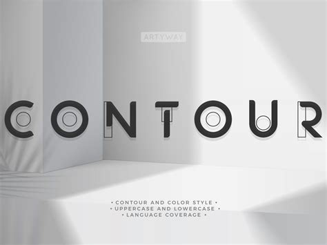 Contour Architecture Font By Yehor On Dribbble Logo Design Negative Space Architectural Font