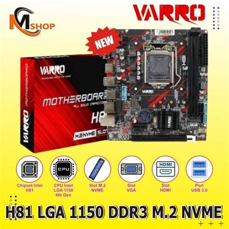 Mobo Mainboard Motherboard H Socket Lga Varro Nvme New Lazada Indonesia