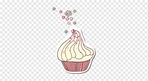 컵케익 크림 그림 케이크 음식 그린 손 Png Pngwing