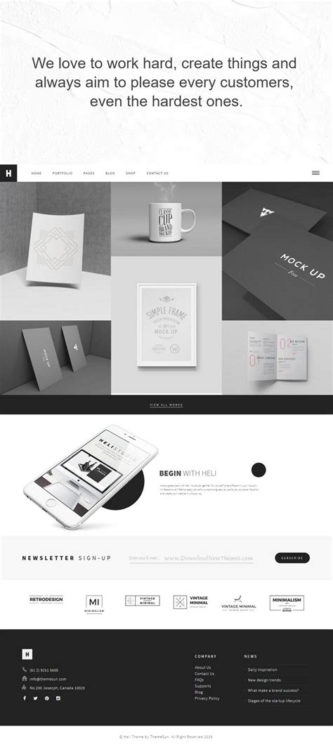 Heli Is A Minimal Creative Multipurpose Responsive Bootstrap Html