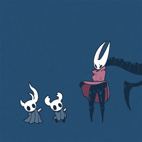 Hornet Knight Broken Vessel And Nosk Hollow Knight Drawn By Sakana