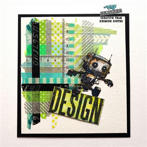 Cosmic Shimmer Bot Ology Rainy Day Andy Skinner Cling Stamps 07 0066 A