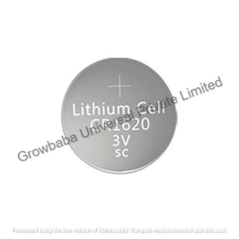 Lithium Cr1620 3volt Coin Cell Battery Nominal Voltage: 3 Volt (v) at ...