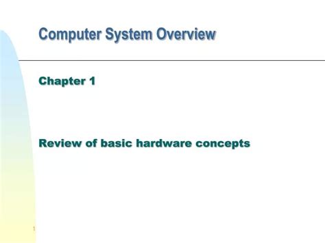 Ppt Computer System Overview Powerpoint Presentation Free Download Id2387188
