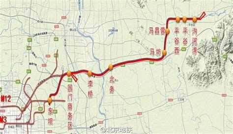 北京地铁22号线的走向 百度知道