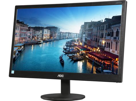 Refurbished AOC 19 Actual Size 18 5 60 Hz TN WXGA LCD Monitor 5 Ms 1366 X 768 D Sub E970SWN