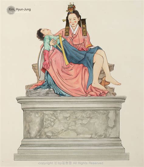 한국화가 김현정 한국의 미술 일러스트레이션 한국화