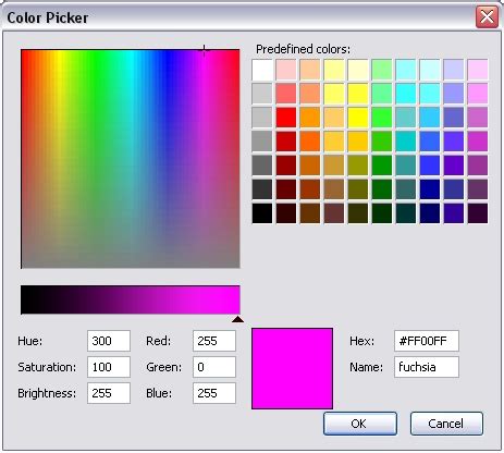 Windows Xp Color Palette