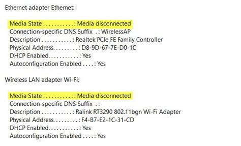 Media State Media Disconnected Error Message On Windows 11 10