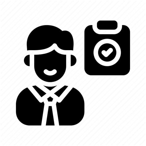 Assign Worker Man Employee Check Task Clipboard Icon Download On Iconfinder