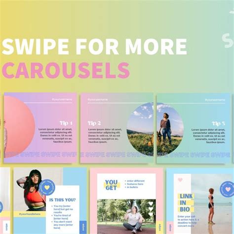 Swipe For More Instagram Carousels Instagram Template Instagram Templates