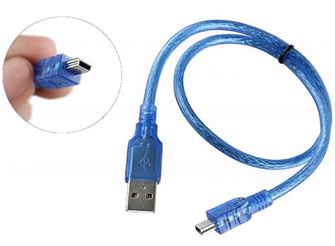 Cabo Para Arduino Nano Mini Usb 50cm Arducore Robótica Educacional Arduino