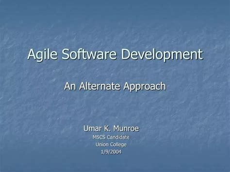 PPT Agile Software Development PowerPoint Presentation Free Download ID 4049109