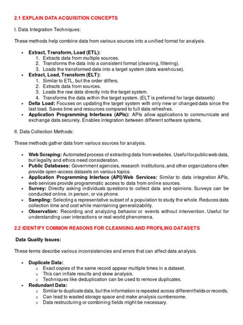 Comptia Data Da0 001 Pdf Data Analysis Type I And Type Ii Errors