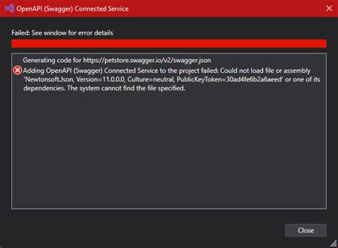 bug could not load file or assembly newtonsoft json version 11 0 0 0