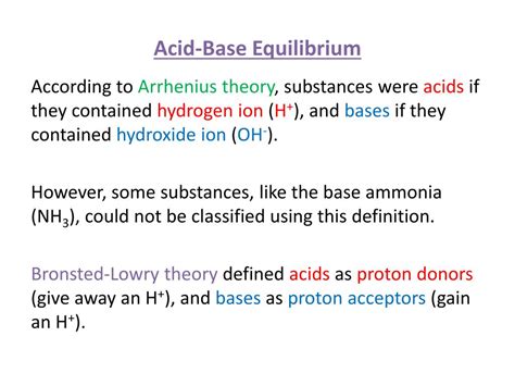 Ppt Acid Base Equilibrium Powerpoint Presentation Free Download Id 1918498