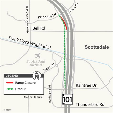 Southbound Loop 101 On Ramp At Princess Dr To Close For Two Months Ein Presswire