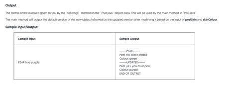 Solved Today You Will Be Given A Fruit Class From This You
