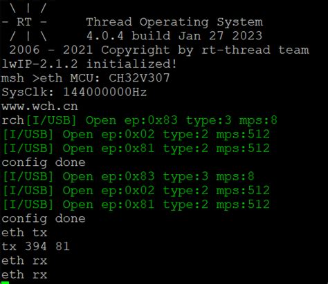 Rt Thread Lwip Rndis 例程 · Issue 86 · Cherry Embedded Cherryusb · Github