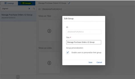Sap Fiori Standard App Configuration In Launchpad Manage Purchase Orders Version 2 Erp Qanda