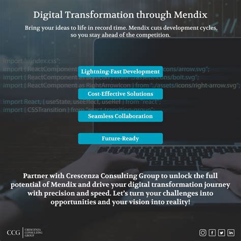 Crescenza Consulting Group On Linkedin Digitaltransformation Mendix Lowcode Innovation