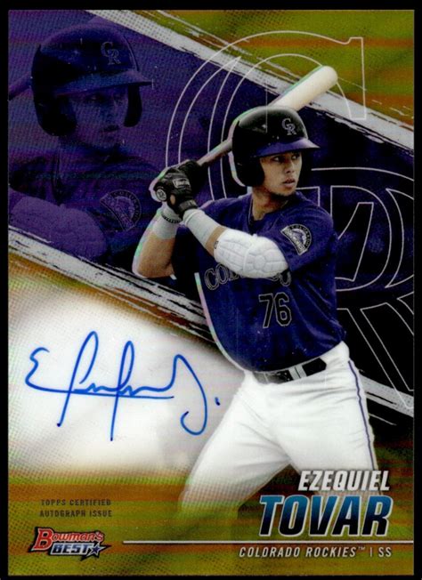 2021 Bowmans Best Best Of 2021 Autographs Ezequiel Tovar B21 Et