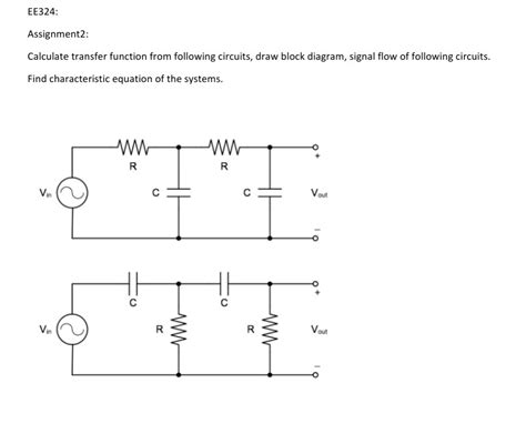 solved ee324 assignment2 calculate transfer function from