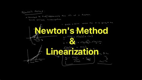 Newtons Method And Linearization Youtube