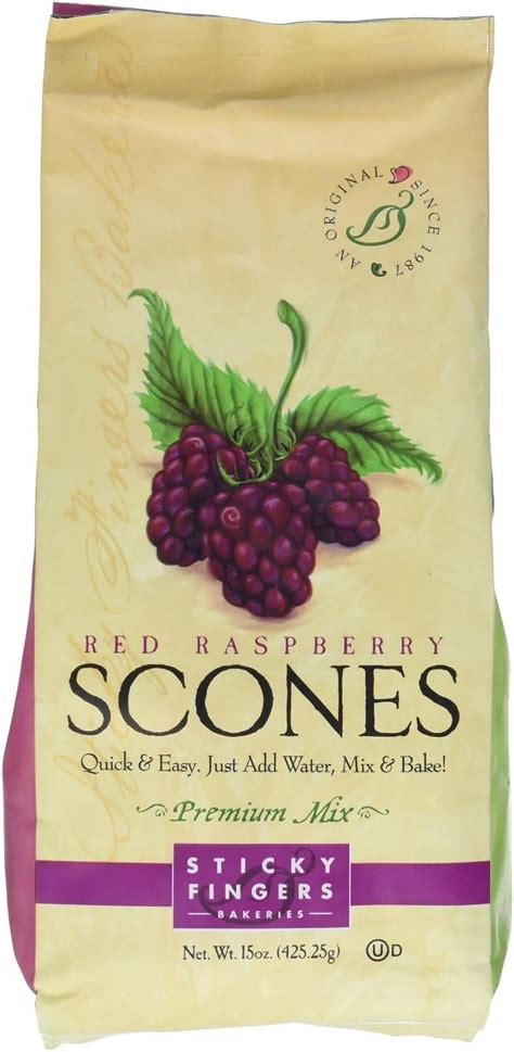 Pack Of 6 Sticky Fingers Red Raspberry Scones Mix 16 Oz Pack Of 6 Sticky Fingers Red Raspberry Scones Mix 16 Oz