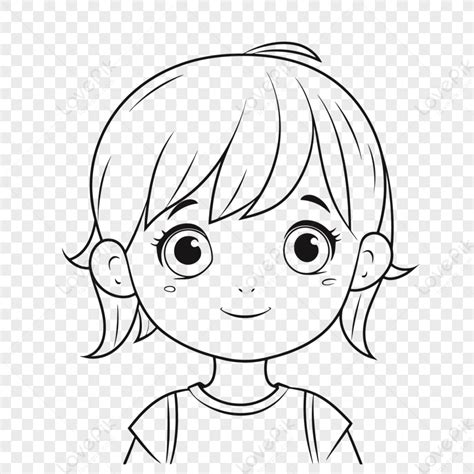 어린 소녀 색칠 페이지