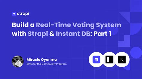 Build A Real Time Voting System With Strapi And Instantdb