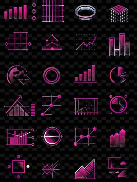 Premium Psd A Set Of Graphs And Charts With The Word Graph On The Screen