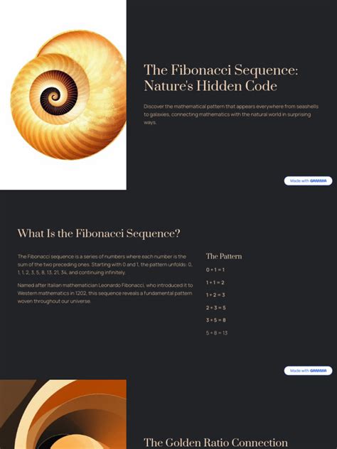 The Fibonacci Sequence Natures Hidden Code Pdf Sequence