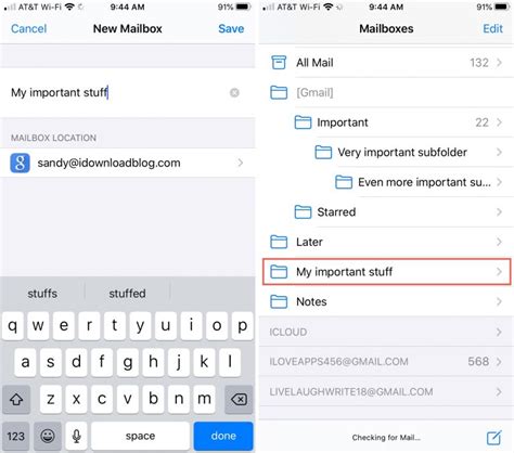 How To Create Subfolders In Mail On IPhone IPad And Mac
