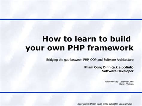 Php Framework Difference Ppt