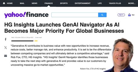 Hg Insights On Linkedin Hg Insights Launches Genai Navigator As Ai Becomes Major Priority For…