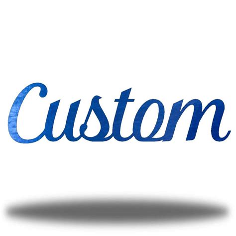 Custom Cursive Word Metal Wall Art Décor