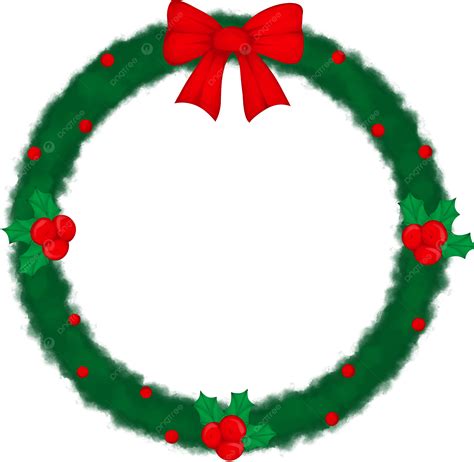 크리스마스 화환 클립 아트 크리스마스 화환 리본 Png 일러스트 및 Psd 이미지 무료 다운로드 Pngtree