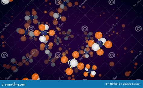Soaring Multicolored Molecular Configurations Stock Illustration