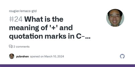 What Is The Meaning Of And Quotation Marks In C C C W Jdoe Tab T Tab · Issue