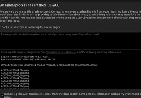 Exception Access Violation — Ashes Of Creation