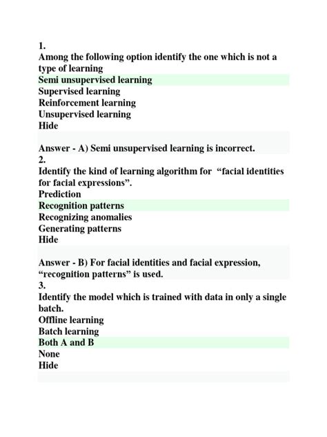 Machine Learning Mcq S Pdf Machine Learning Dependent And