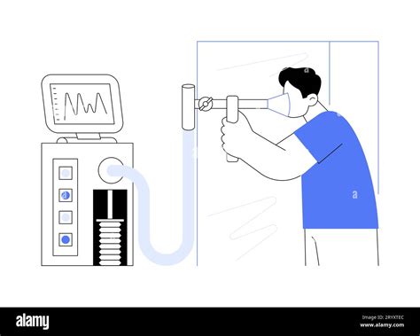 lung function tests abstract concept vector illustration stock vector