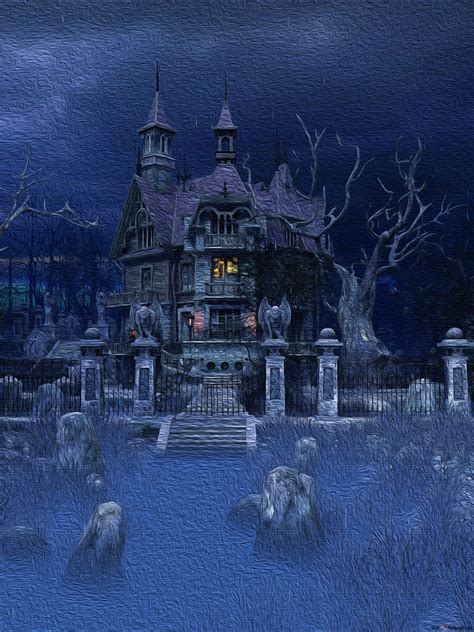 Haunted House 4k Wallpaper Download
